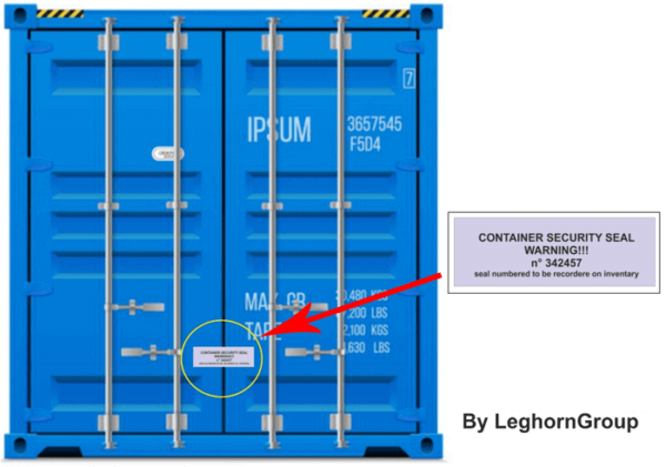 Container VOID label seal - LeghornGroup