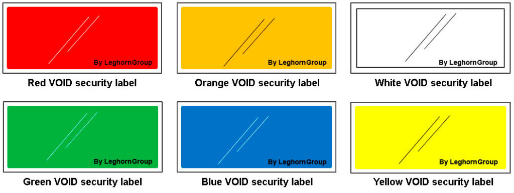 Security labels for airports and airlines - LeghornGroup